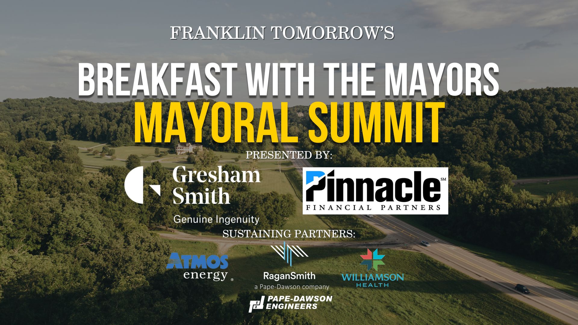 Jan. 28 Breakfast With Mayors to feature Williamson County Mayoral Summit - Franklin Tomorrow